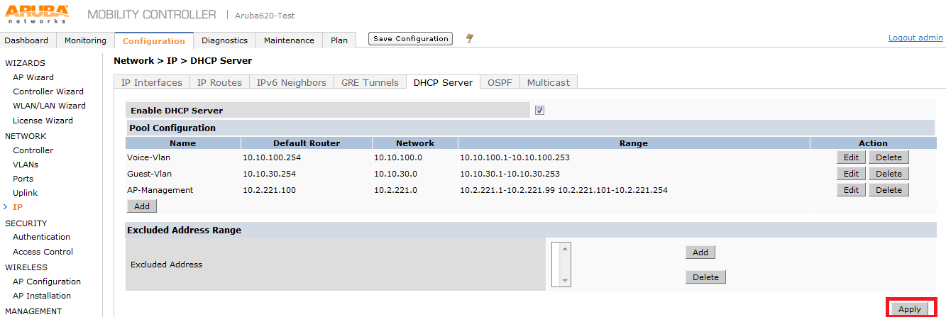 Day out with Aruba Controller 620 – Initial Configuration – Part 1 ...